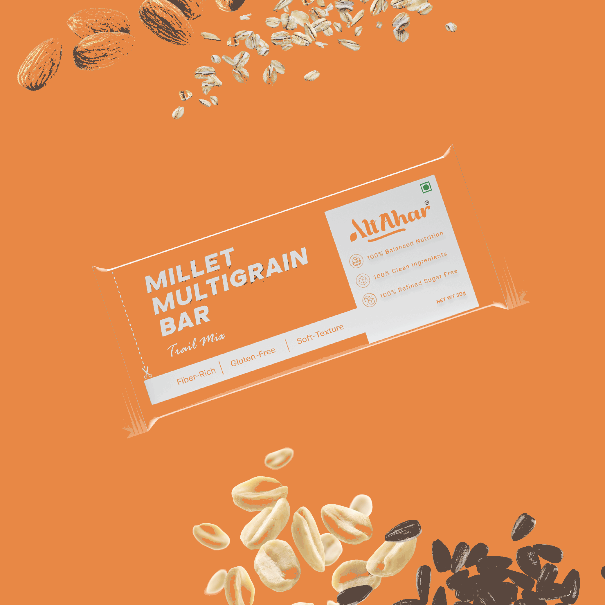 Millet Multigrain Bars - Trail Mix with Seeds & Nuts (Pack of 6) – AltAhar